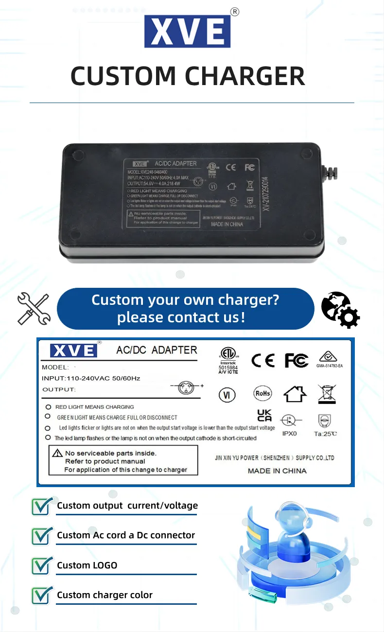 Efficient Charging & Safety: XVE's Charger Expertise